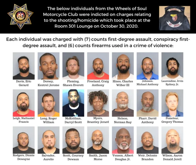 Twenty-One Wheels Of Soul Motorcycle Club Members Indicted For ...